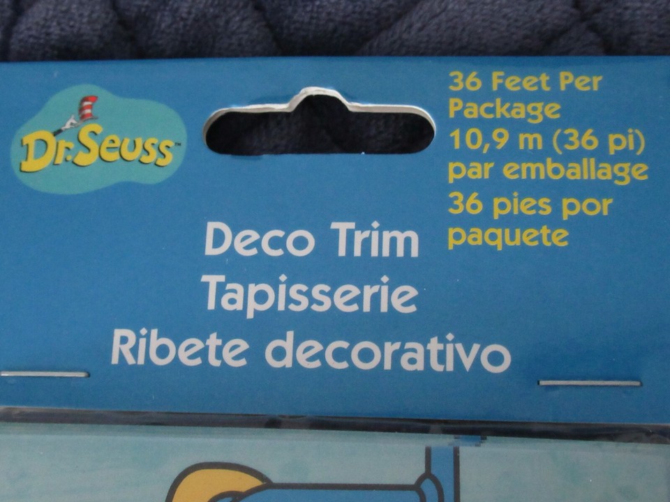 Dr. Seuss Cat In The Hat Deco Trim For Bulletin Boards-36 Feet-New In ...