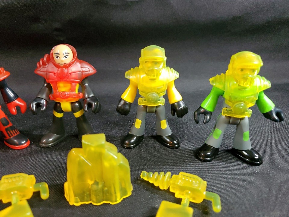 Imaginext Figures Dino Riders Lot With Accessories Armor Weapons Rocks ...