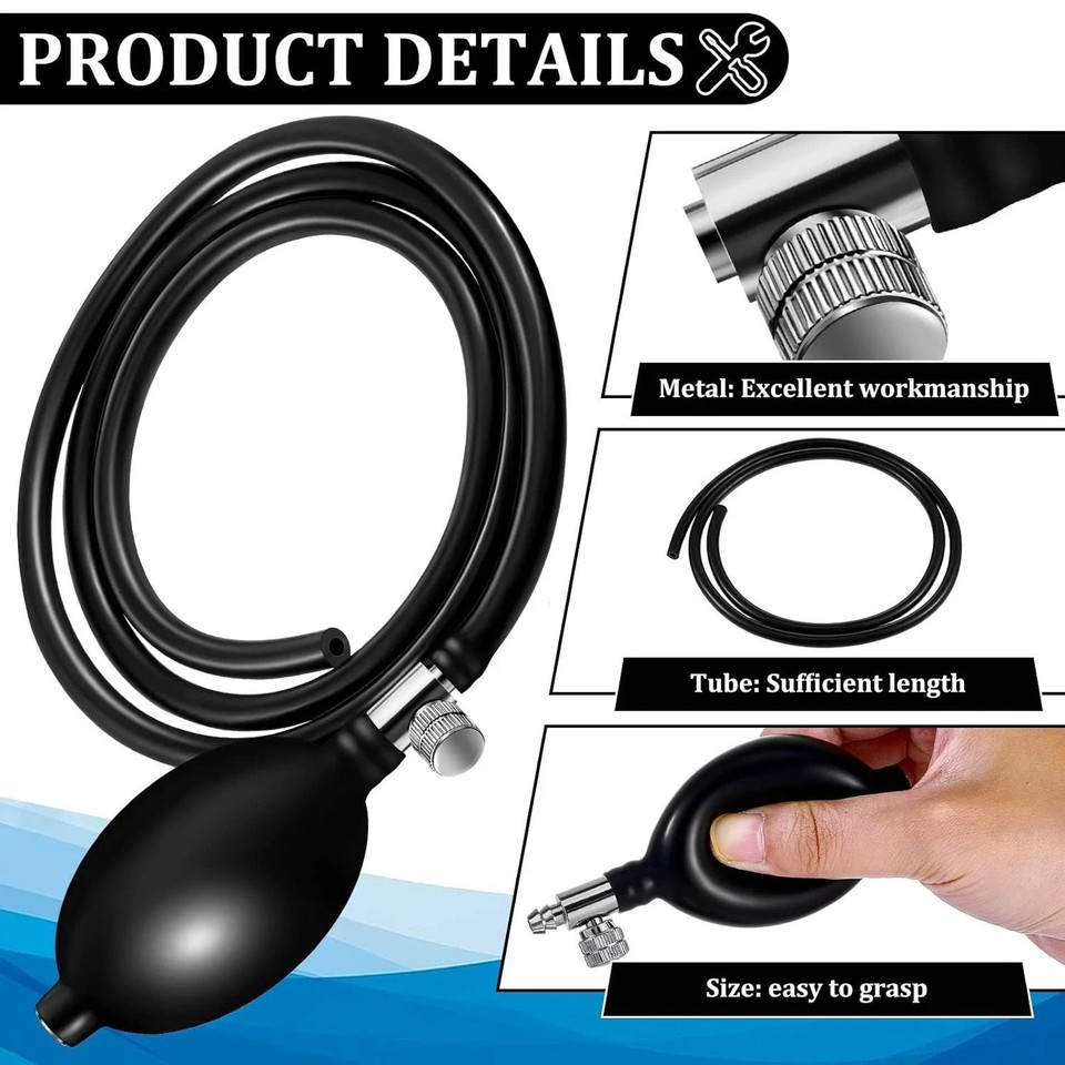 2 Set Blood Pressure Bulb Pump Replacement Rubber Inflation Bulb ...