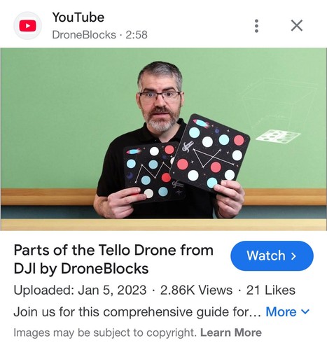 DJI Tello Drone by Droneblocks Replacement Mission pads (x4)-New-Free ...