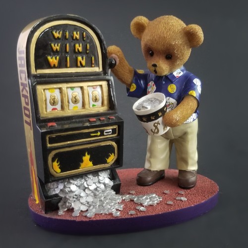 Viva Vegas Bear Figurine Slot Machine Faithful Fuzzies Hamilton ...
