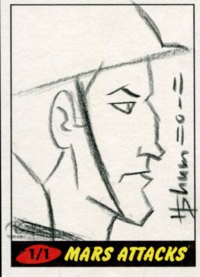 Mars Attacks Heritage Sketch Card By Howard Shum | eBay