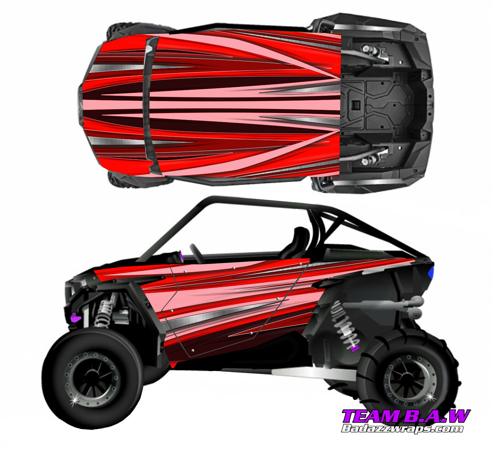 Polaris Xp RZR 1000 Design Golden Ride 2 Decal Graphic Kit Wraps UTV ...