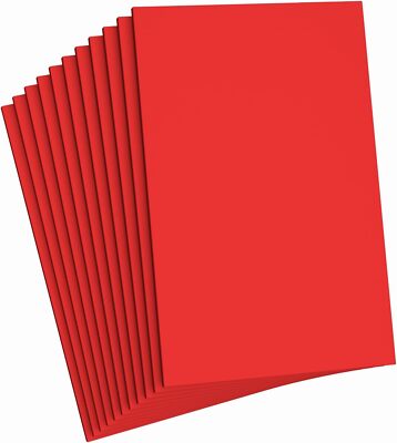Red Foam Sheets Crafts, 8.5x5.5 Inch Eva Craft Foam Paper for Crafts ...