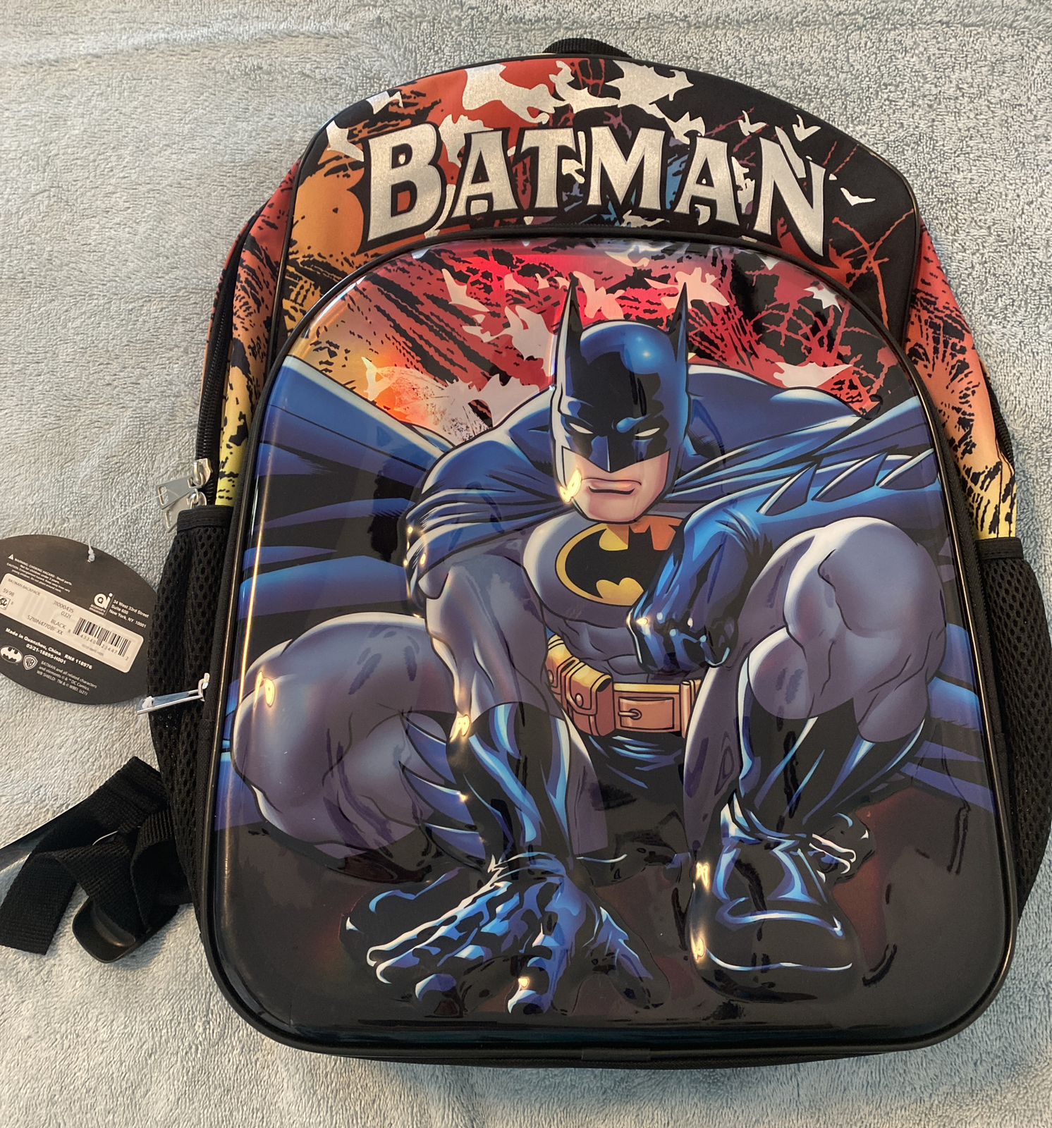 DC Comics Batman Brute Force Boys 17" Backpack School Book Bag Black ...