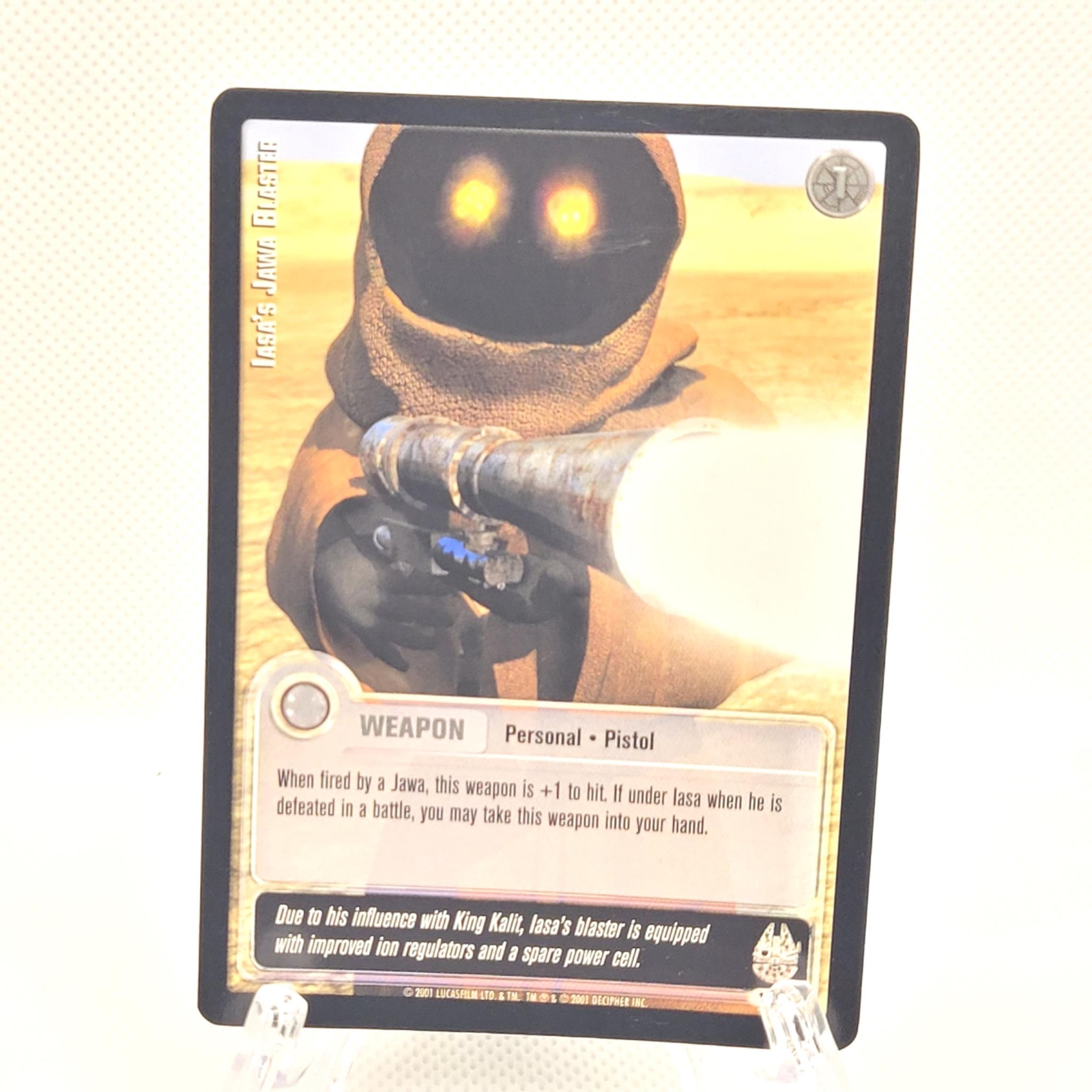 Star Wars TCG CCG Jedi Knights Isawa's Jawa Blaster 103 Weapon Pistol ...