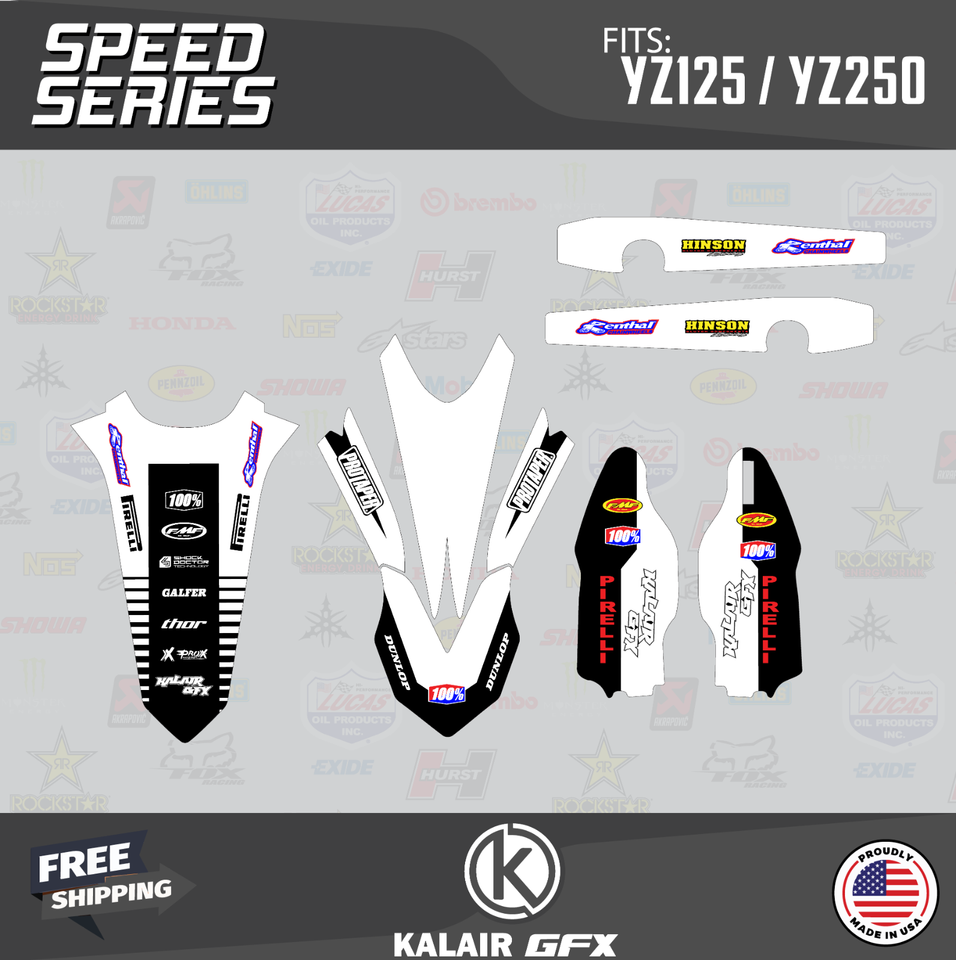 Graphics Kit for Yamaha YZ 125 250 (2015-2021) YZ125 YZ250 Speed ...