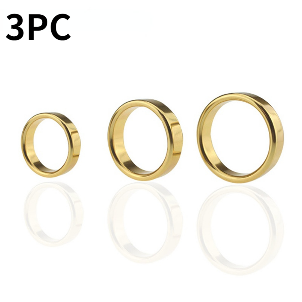 Stainless Steel Metal Silver Cock Ring For Men Glans Penis Erection ...