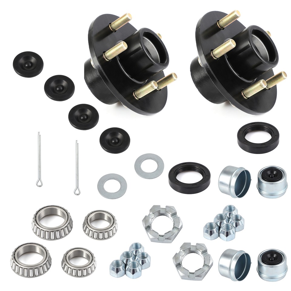 2 Pack of Trailer Hub Kit 5 Bolt 4.5 Trailer 5 Lug Trailer Hub For 3500 ...