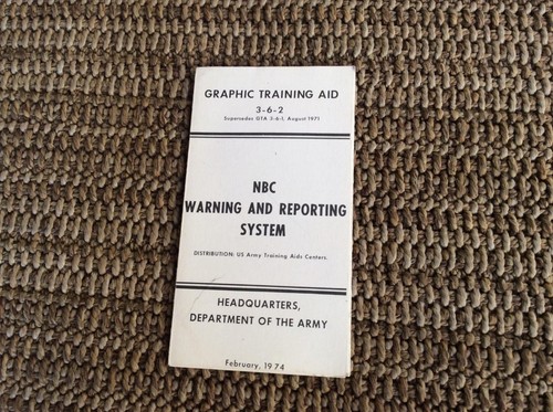 Vintage Cold War Military Surplus Army NBC Warning and Reporting System ...