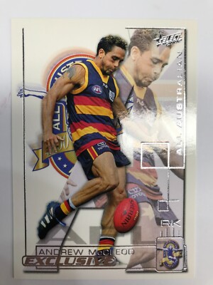 2002 SELECT AFL EXCLUSIVE ALL AUSTRALIAN TEAM CARD AA18 ANDREW McLEOD ...