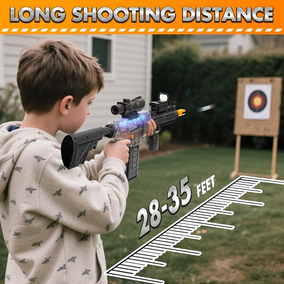 Realistic Toy Gun for Nerf Guns Darts, Foam Blaster - with Scope 100 ...