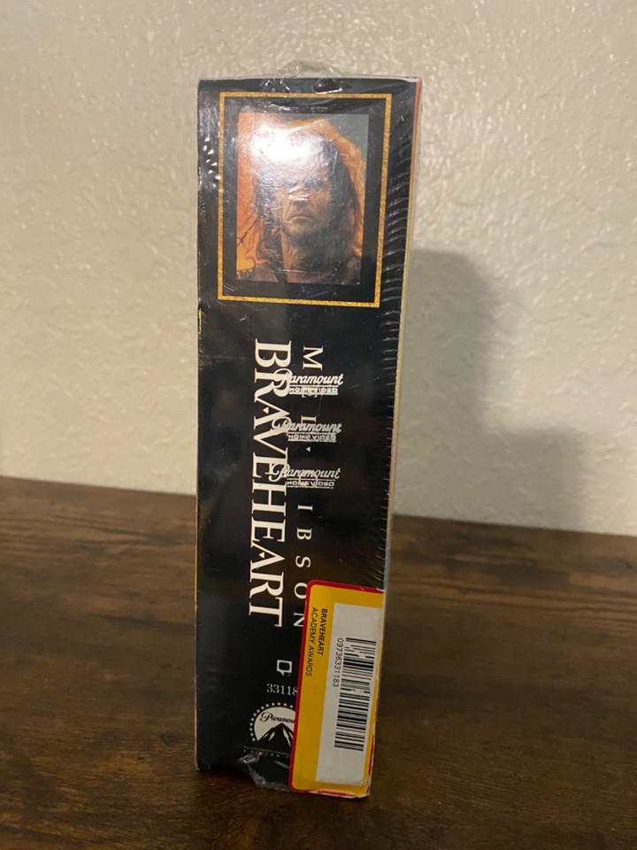 Braveheart VHS 1995, 2 Tape Set Brand New & Sealed Mel Gibson HOLLYWOOD ...