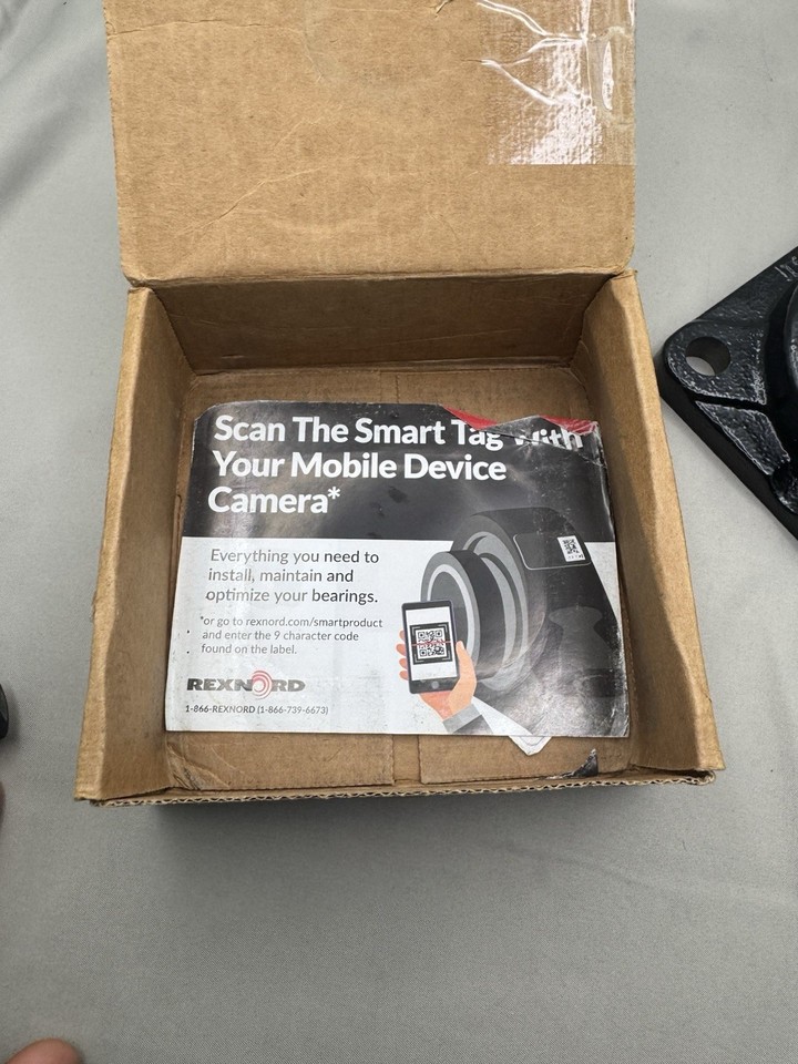 MFS224N Link-Belt REXNORD Ball Bearing 4-Bolt Square Flange Unit 1-1/2 ...