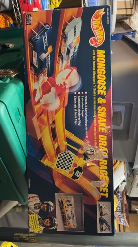 1993 Hot Wheels Mongoose & Snake Drag Race Set 25th Anniversary Sealed ...