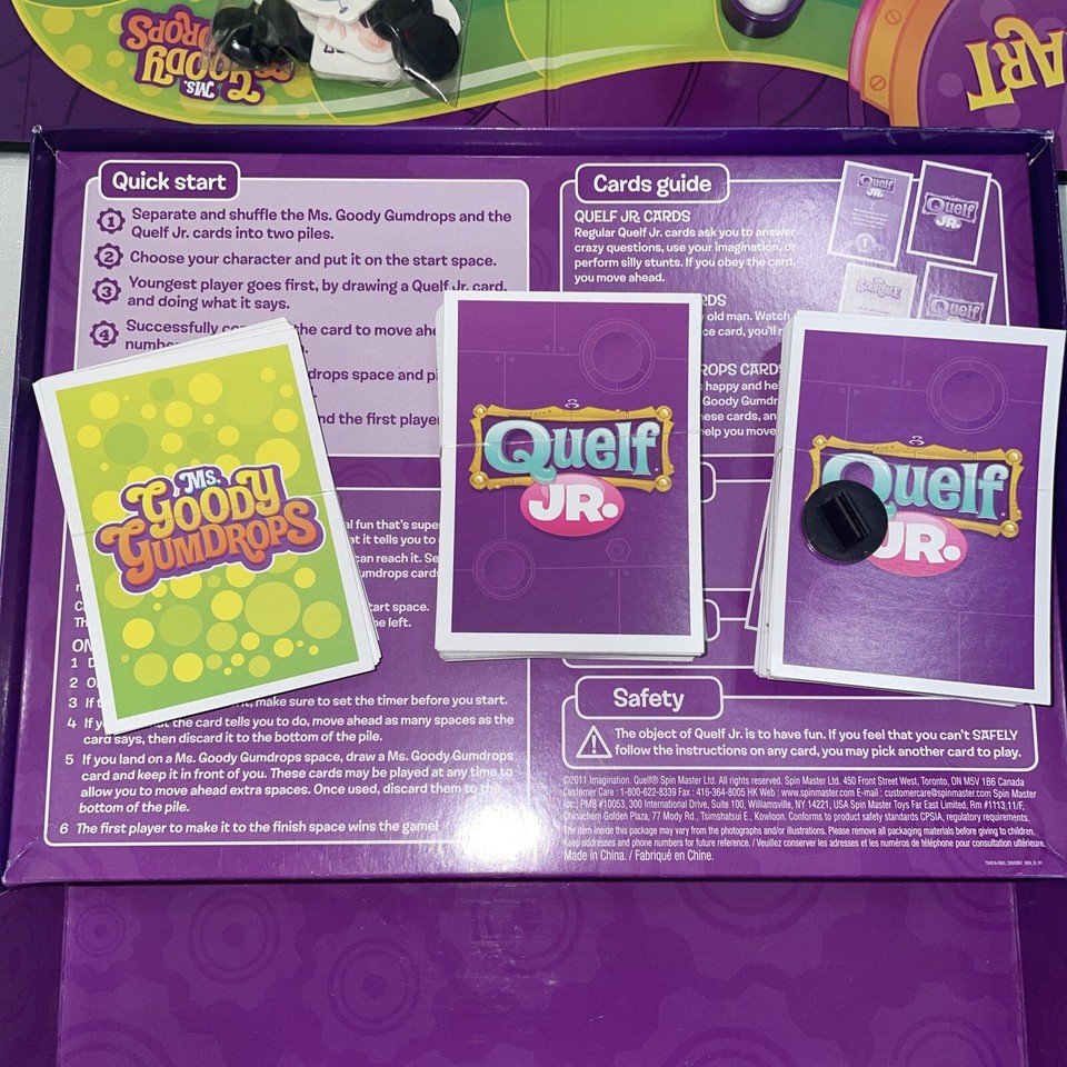 Quelf Jr Board Game The Unpredictable Kids Game (COMPLETE & EXCELLENT ...