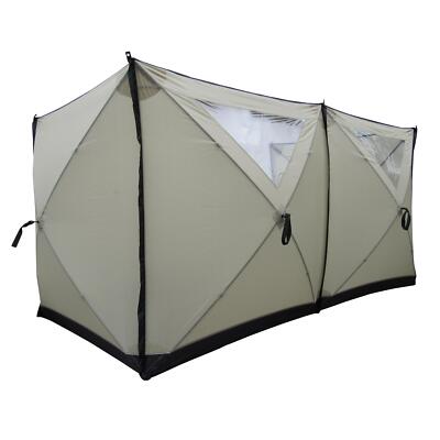 Pop Up Windbreak 4 Panel (Camping Beach Garden Shelter High Vis 5.5M ...