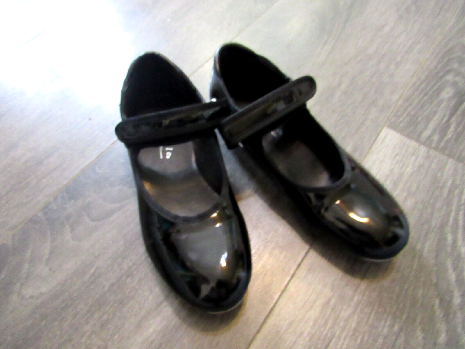 Freestyle Black Patent No laces Tap Shoe Girls Dance … - Gem