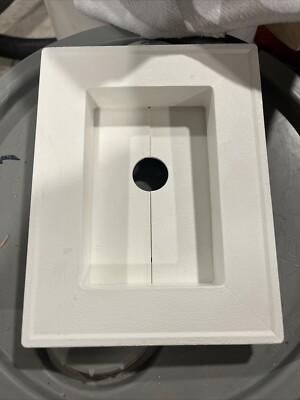 Ply Gem Split Recessed Mounting Block Vinyl White 6" x 7.5" MBLOCKRH 04 ...