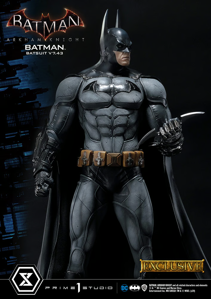 Sideshow Exclusive BATMAN ARKHAM KNIGHT BATSUIT V743 1:3 STATUE PRIME ...