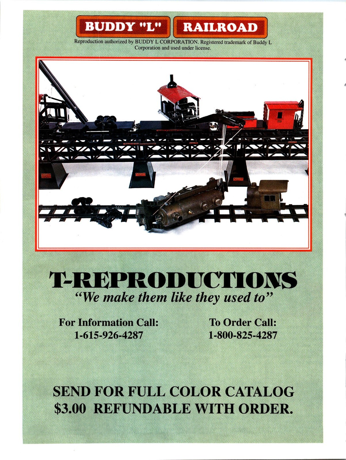 Buddy L Railroad T -Reproductions Vintage Print Advertisements Lot of 2 ...