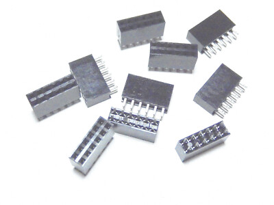 TAICOM TFH06DS Female Header 2x6 Way PCB Connector Socket DUAL ROW ...