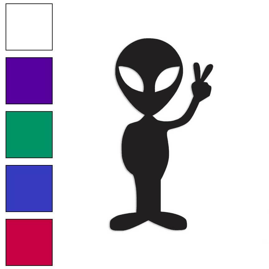 Peace Gesture Alien Cute Human Astronaut And Alien Show Peace Gesture