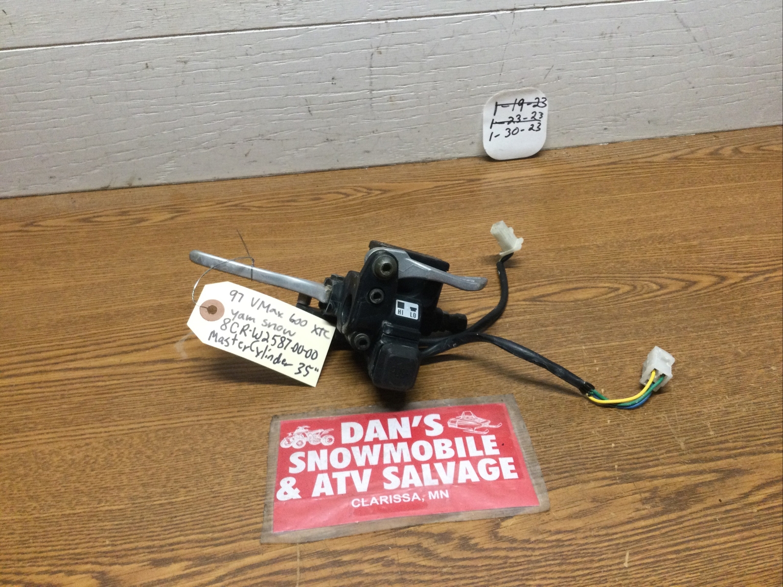 Master Cylinder Brake Hand Controls # 8CR-W2587-00-00 Yamaha 1997 V Max 600 XTC | eBay