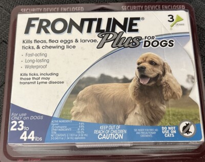 Frontline Plus Flea and Tick Treatment For Dogs 23-44 lbs 3 Doses 🔥NEW🔥 ...