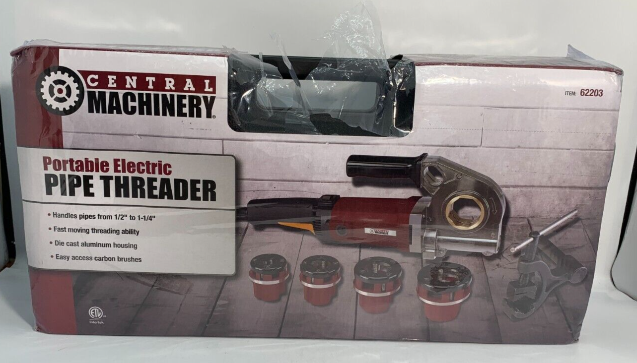 Central Machinery Electric Pipe Threader - 62203 for sale online | eBay
