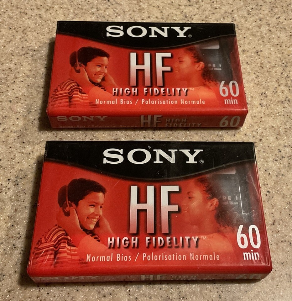 Lot Of 6 Sony HF 90 High Fidelity Normal Bias Cassette - 90 & 60 min ...