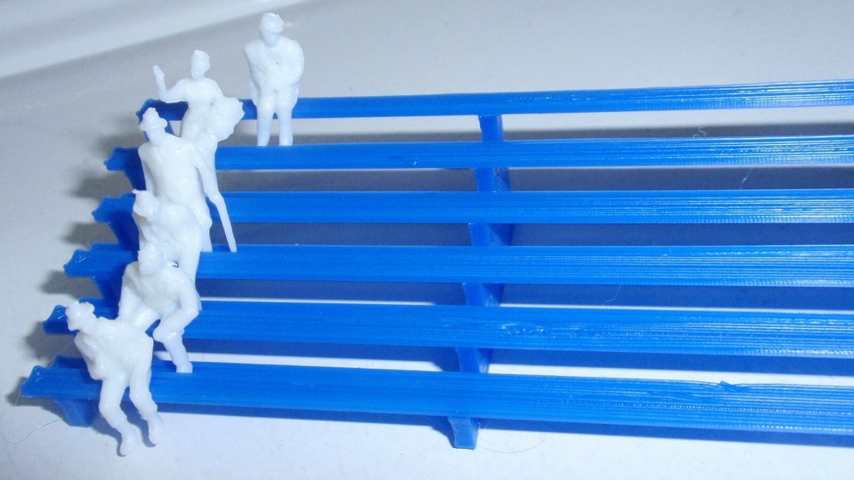 HO Scale Bleachers 4 Pack - Custom colors - You pick the colors you ...