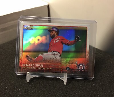 Denard Span Refractor 2015 Topps Chrome card 8 Washington Nationals | eBay