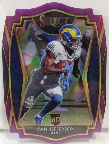 2020 Panini Select Van Jefferson Purple Die Cut #171 Premier Level LA ...