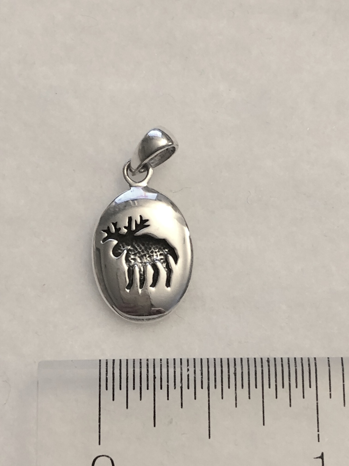 Wild Things Sterling Silver Moose in Disc Pendant | eBay