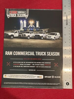 2013 Dodge Ram Commercial Truck Season Print Ad - Great To Frame! | eBay
