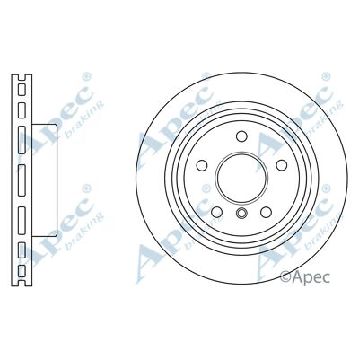 2x Brake Discs Vented For BMW 6 Series F13 640d Apec Red Rear ...