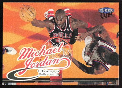1998-99 Ultra #85 Michael Jordan Chicago Bulls (under the rim) MINT! NO ...