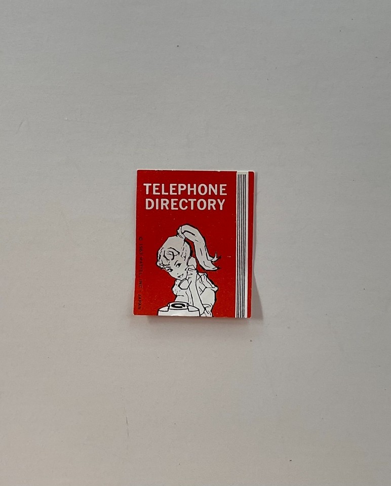 Barbie Skipper Vintage #1909 Dreamtime HTF Red Telephone Directory ...