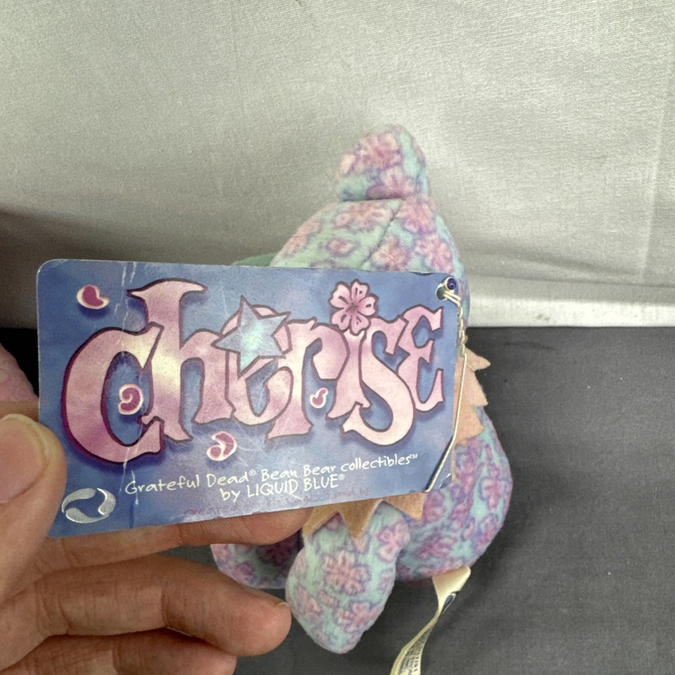 CHERISE Grateful Dead 7" Bean Bear Plush Liquid Blue Y2K | eBay