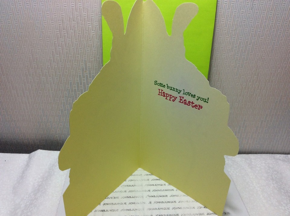 AVANTI EASTER GREETING CARD New w/Envelope-Large Card "Some bunny loves ...