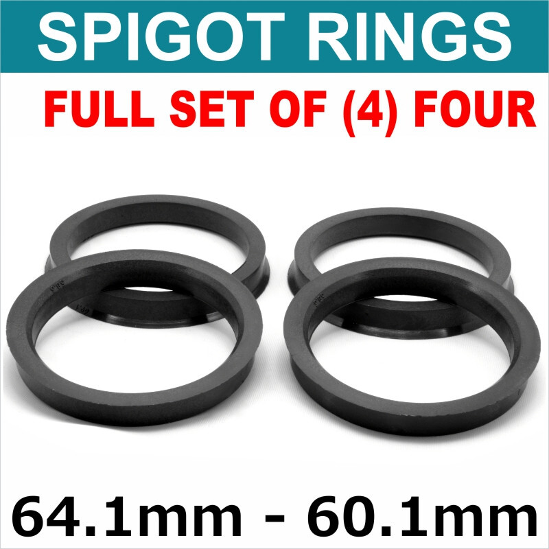 64.1 - 60.1 SET OF 4 SPIGOT RINGS For Alloy | Grelly UK