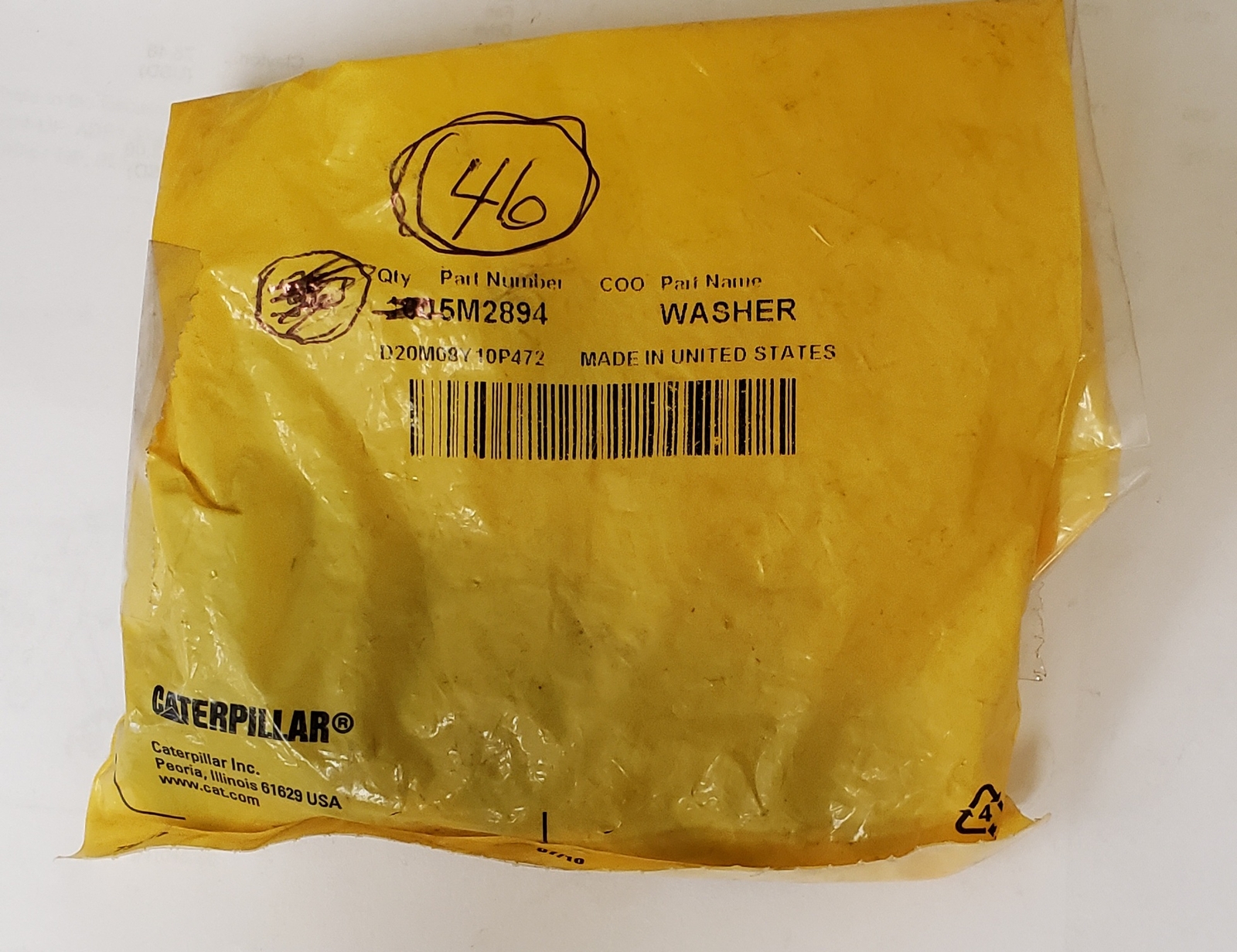 5M2894 WASHER NEW SURPLUS GENUINE CAT | eBay