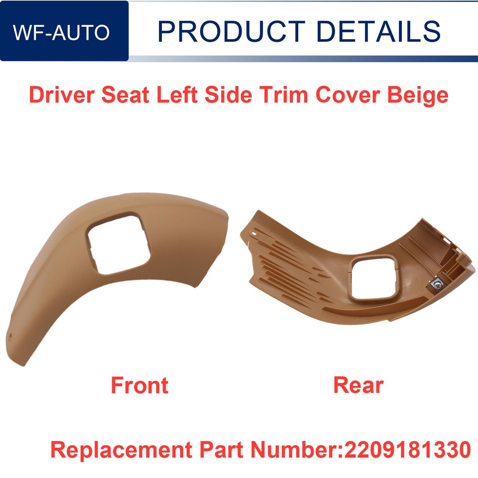 Driver Seat Left Side Trim Cover Beige for Mercedes-Benz W220 S-Class ...