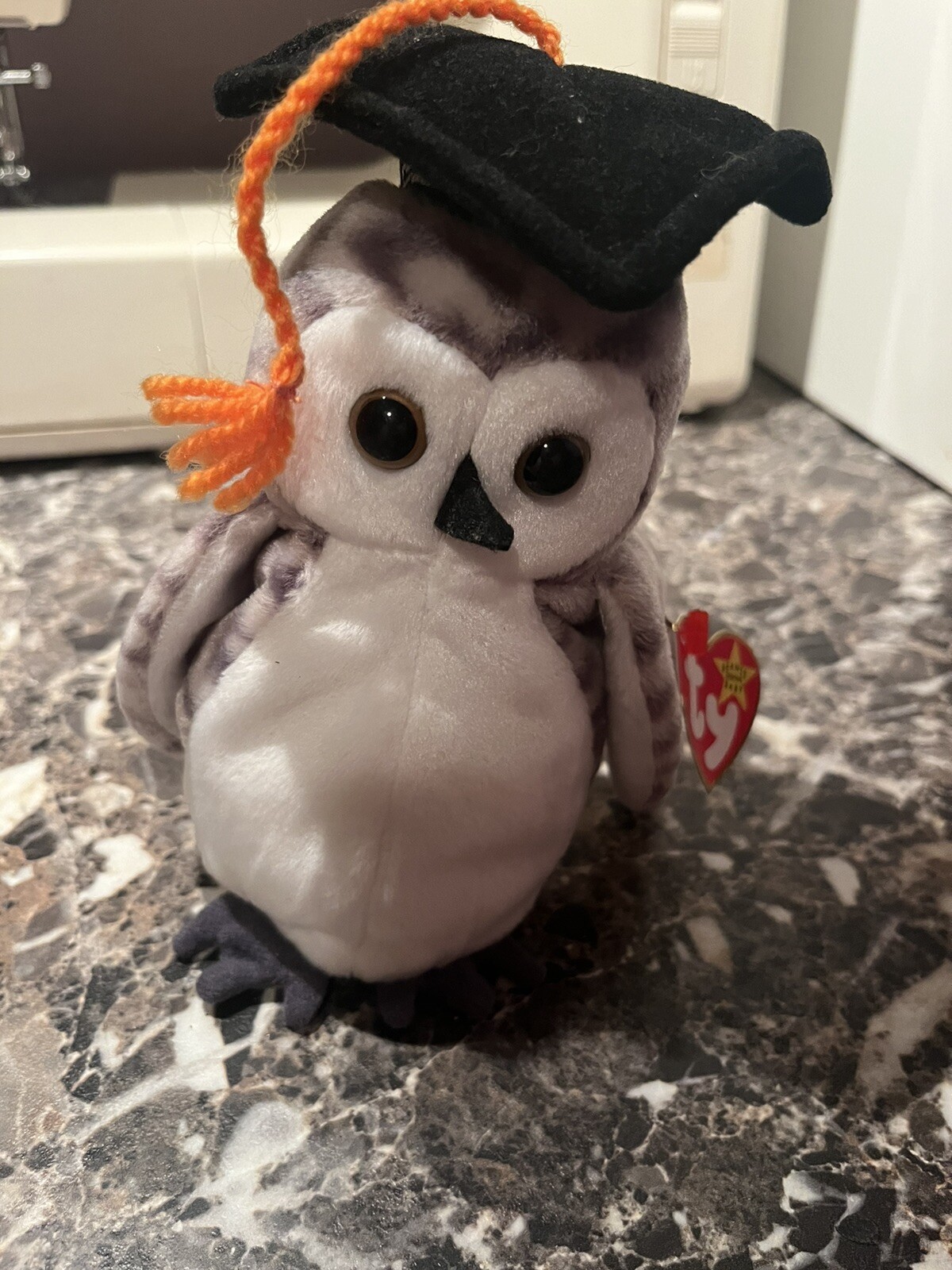 Ty Beanie Baby ~ Wiser the Owl Class of "1999" ~ retired ~ Ultra Rare ...