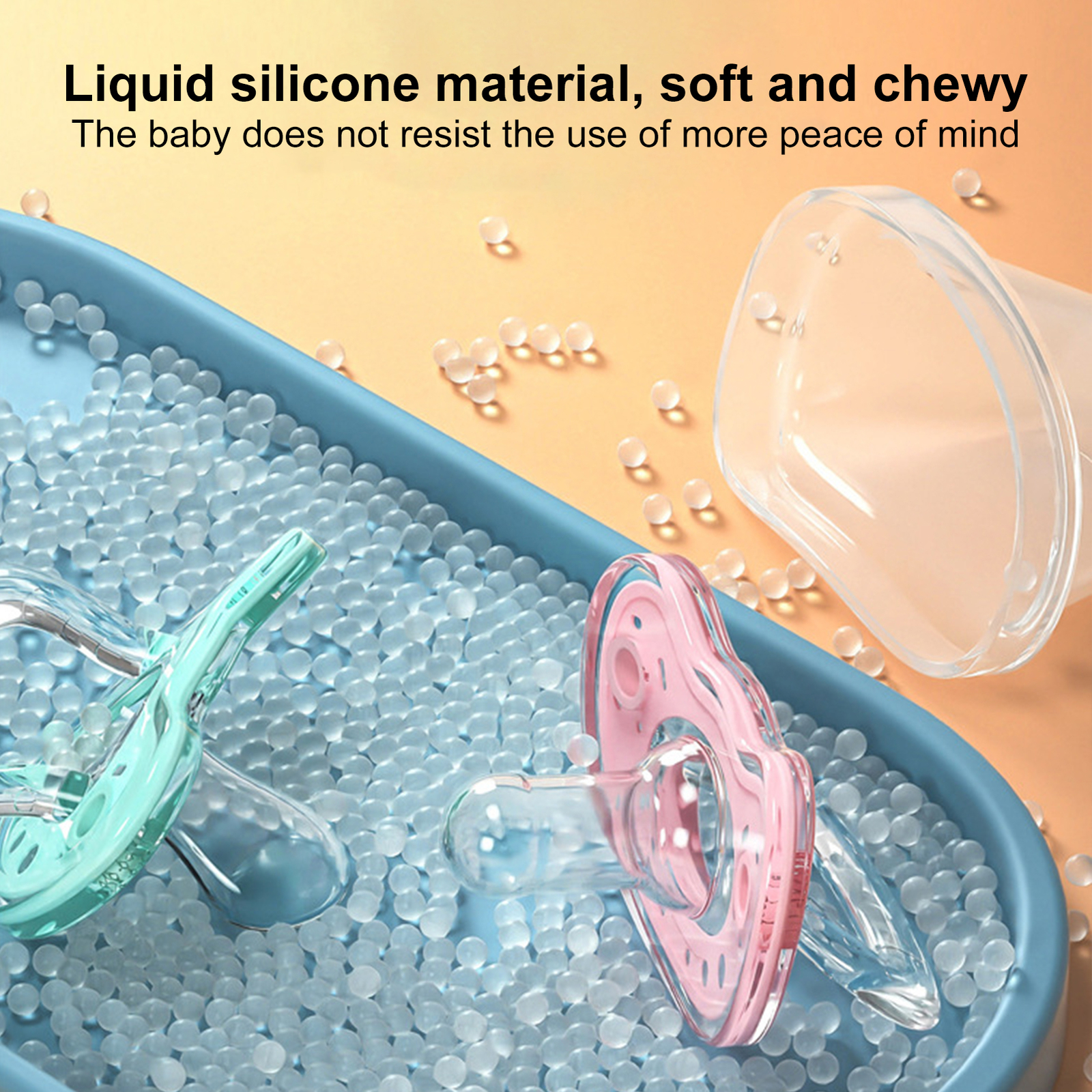 Food Pacifier Ergonomic Design Comfort Baby Silicone Texture Baby ...