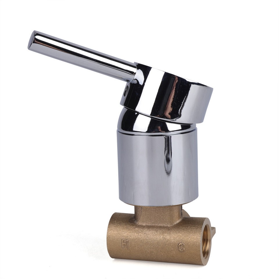 Shower Tap Control Valve Single Handle Bath Mixer Faucet Hot & Cold ...