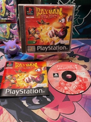 RAYMAN RUSH BLACK LABEL COMPLET BOÎTE NOTICE PS1 PAL FAH FR / DUTCH CIB ...
