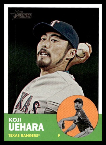 2012 Topps Heritage 370 Koji Uehara Texas Rangers Baseball Card | eBay