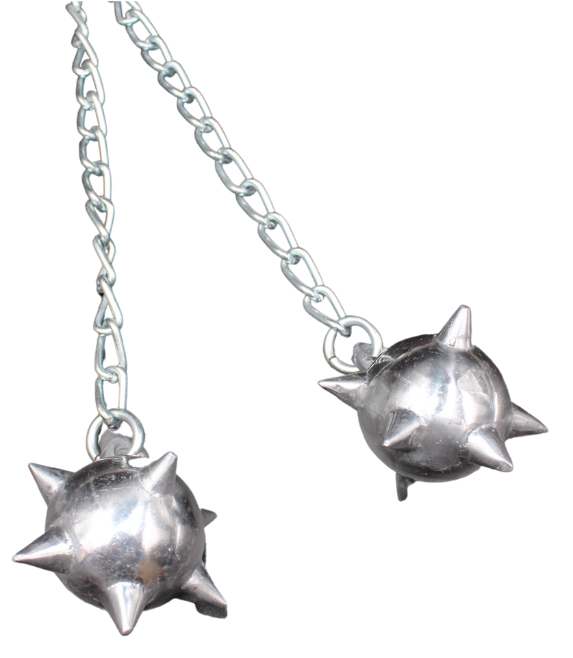 Medieval Warrior Spiked Solid Metal Double Mace Ball Flail Morningstar ...